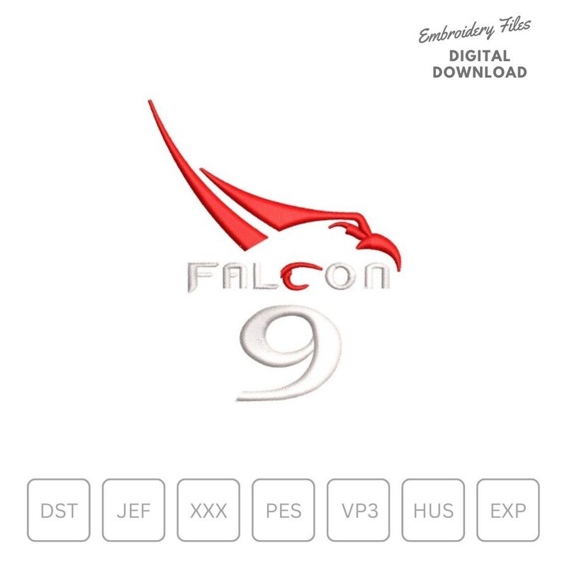 Falcon Embroidery Design - Etsy