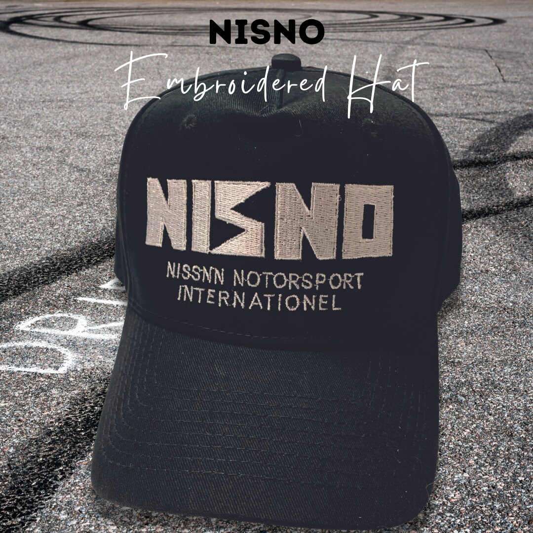 Nisno Nissnn Notorsport Internationel Sombrero Negro Bordado - Etsy España