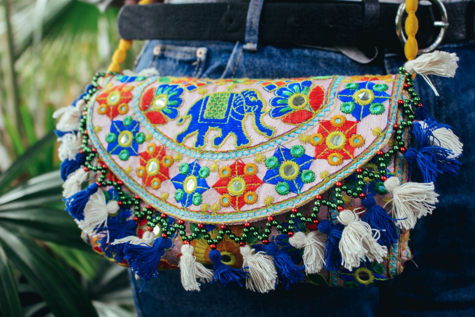 Ethnic Style Handbag Indian Crossbody Bag Embroidered - Etsy