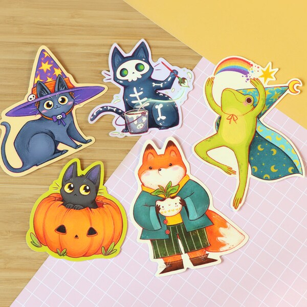 Hand Cut Stickers - Etsy