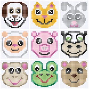 Animals | 9 C2C Graphs | Pdf Crochet Pattern - Etsy