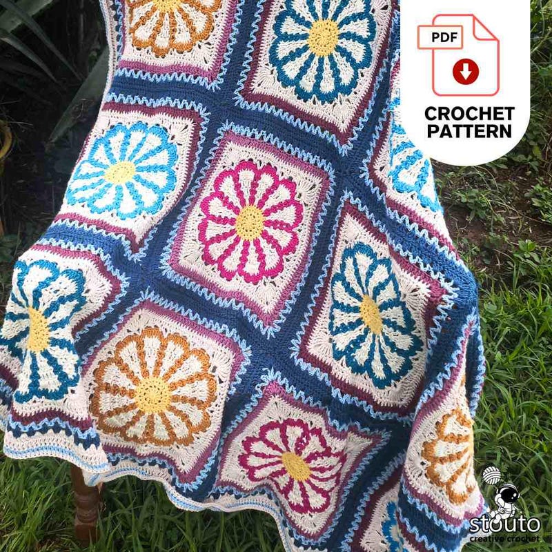 Daisy Afghan - Etsy