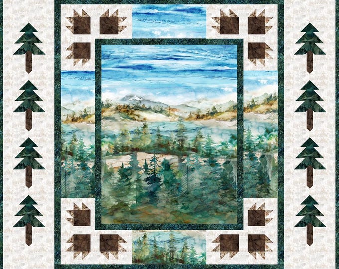 Wyatt Quilt Kit From Sew Big Quilting Using the Great Outdoors ...