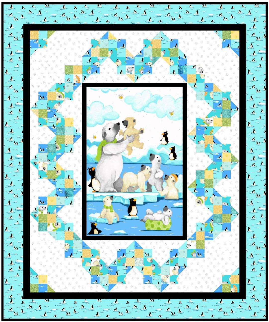 Burr the Polar Bear Quilt Kit - Etsy