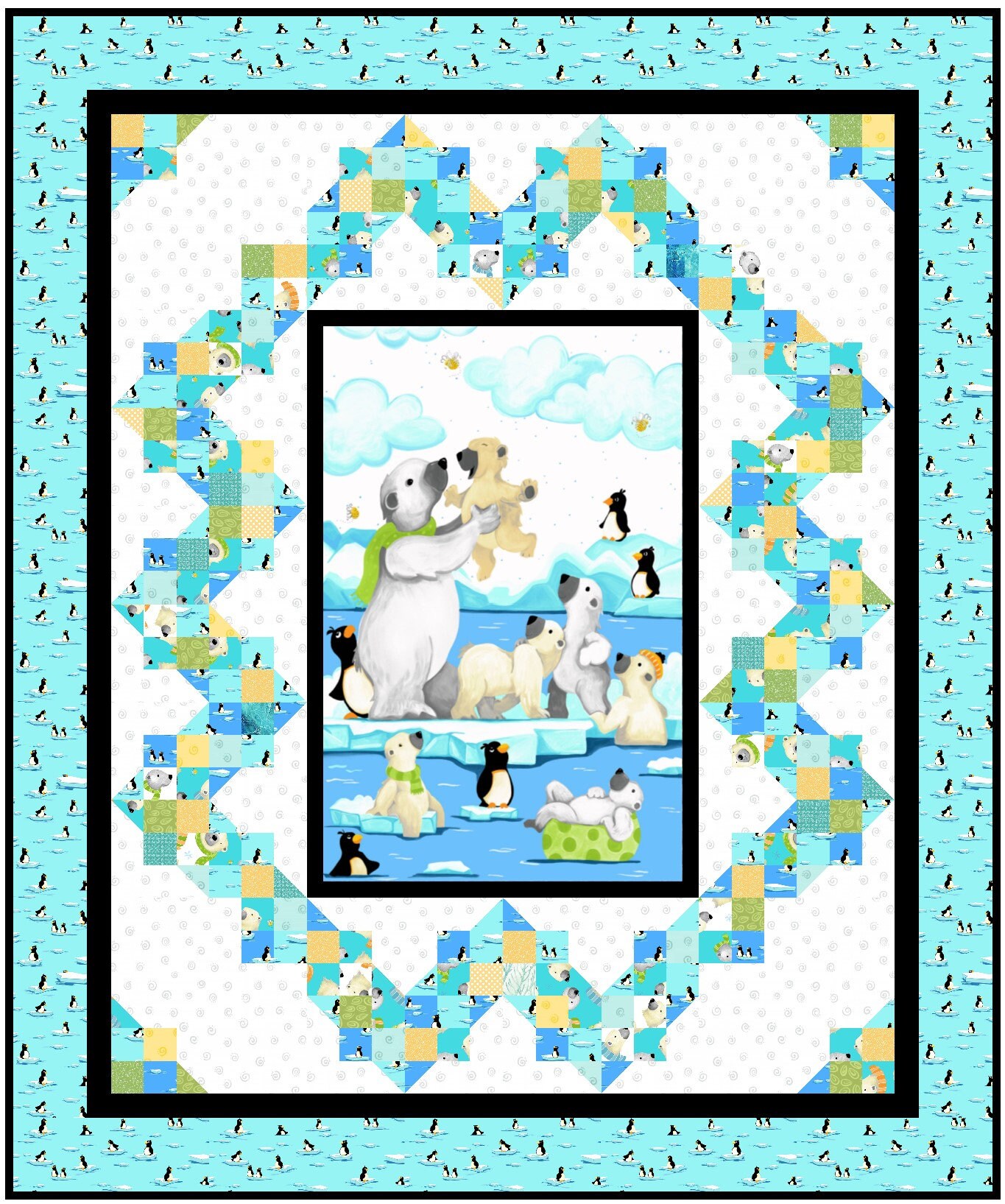 Burr the Polar Bear Quilt Kit - Etsy
