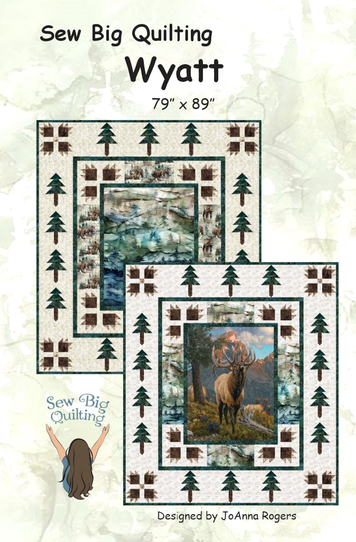 Wyatt Quilt Kit From Sew Big Quilting - Majestic Elk - Etsy