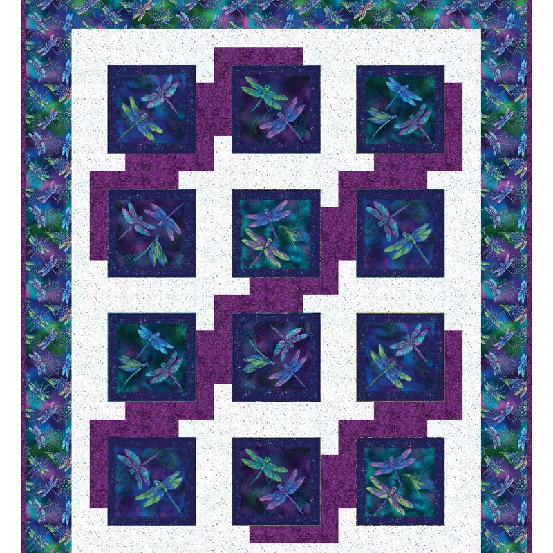 Dragonfly Quilt Pattern - Etsy