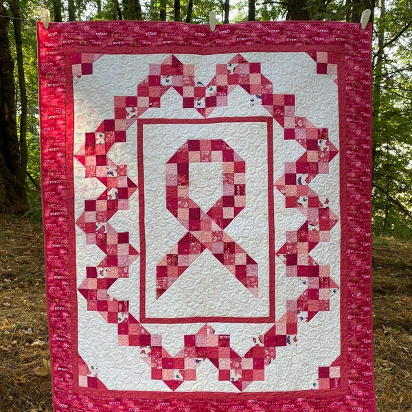 Breast Cancer Quilt - Etsy
