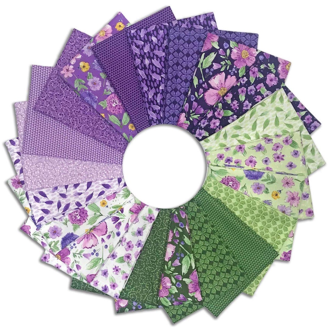 Plum Petals Fat Quarter Bundle (21) From Riley Blake Designs - Etsy