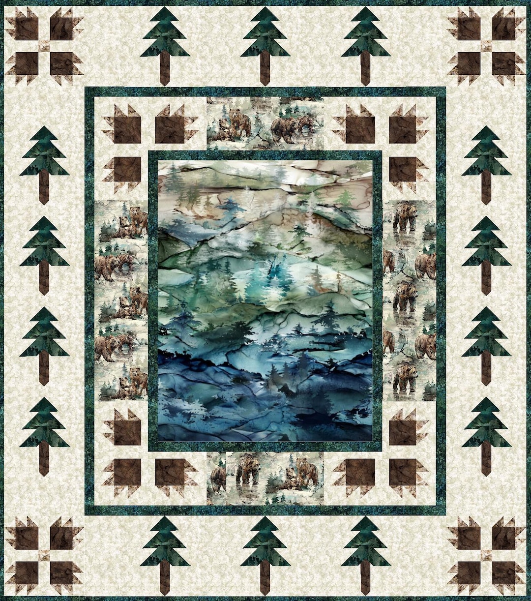 Wyatt Quilt Kit From Sew Big Quilting - Etsy