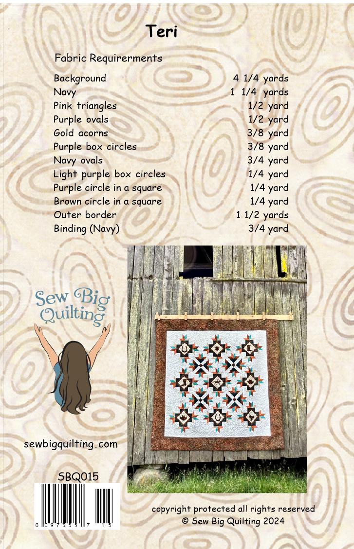 Teri Pattern by Sew Big Quilting - Etsy