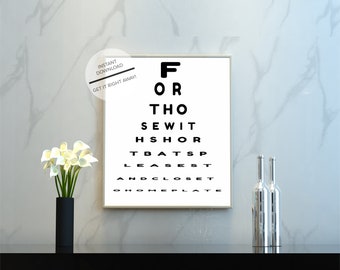 Funny Eye Chart - Etsy