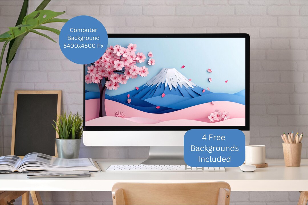 Abstract Japanese Landscape Computer Wallpaper-colorful 3D Paper Art ...