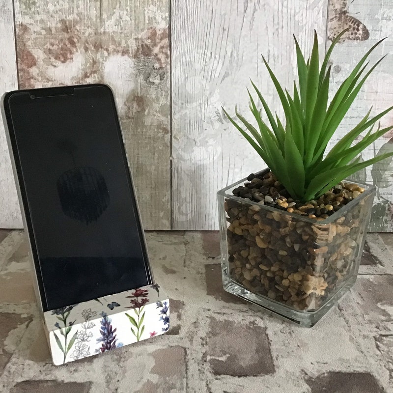 Decoupage Phone Stands - Etsy UK