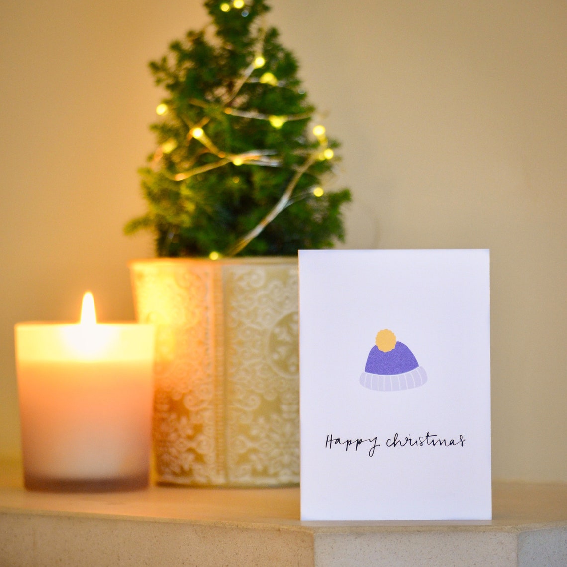 A7 Woolly Hat Christmas Cards - Etsy