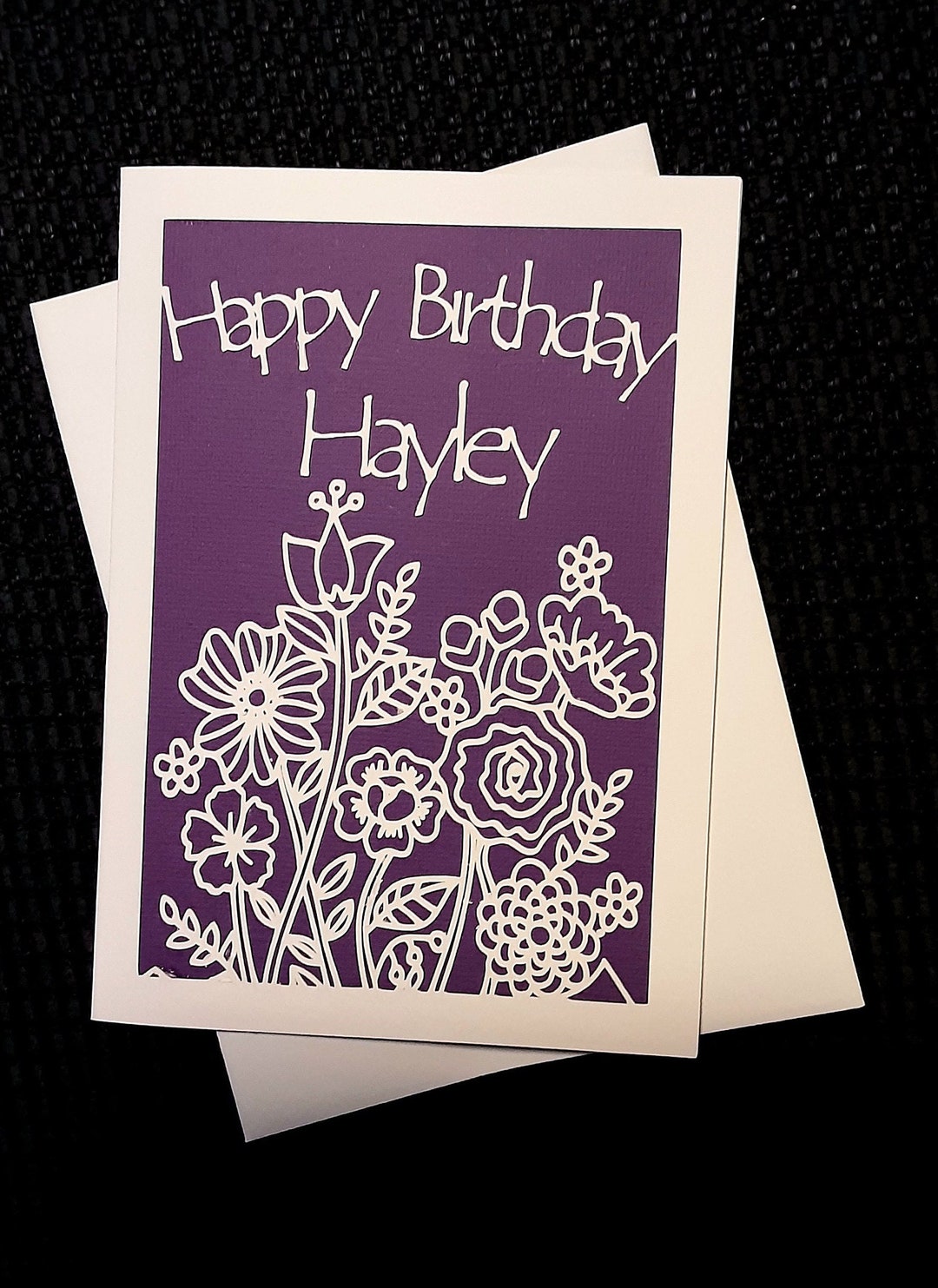 Flower Garden Papercut Birthday Card - Etsy