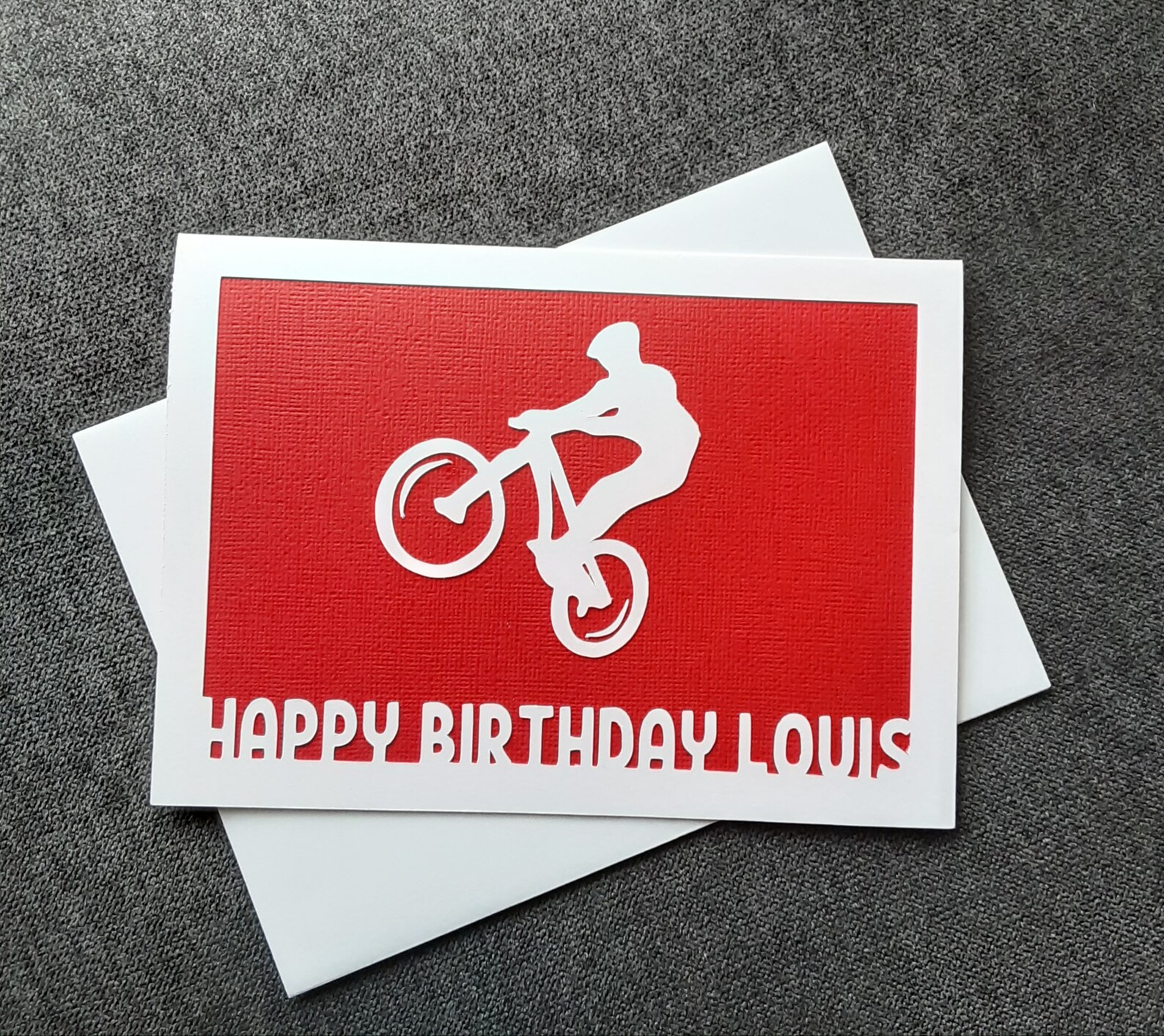 Personalised Mountain Bike Card - Etsy