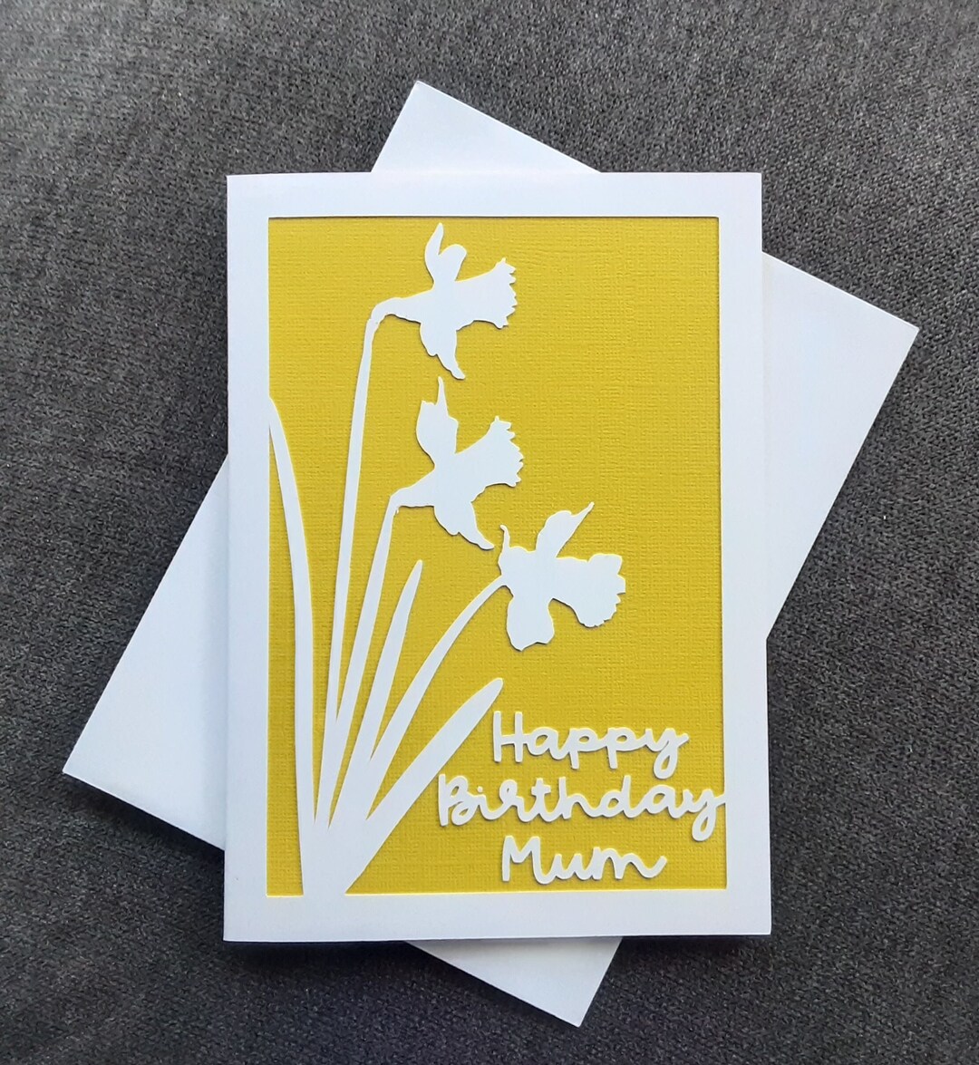 Daffodil Card - Etsy