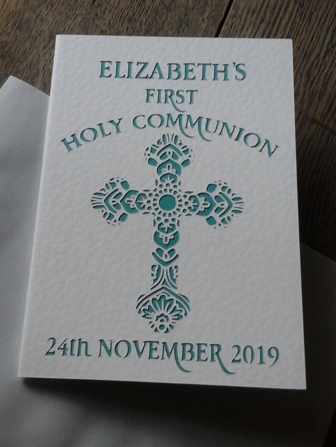 Personalised Name Day Card Personalised Baptism or - Etsy