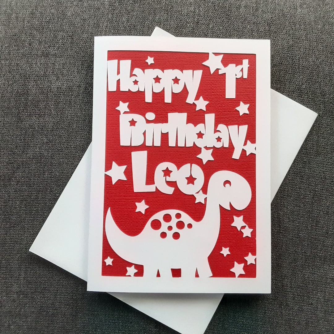 PERSONALISED DINOSAUR CARD - Etsy