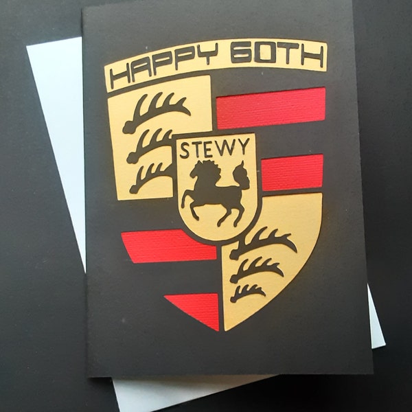 Porsche Birthday Cards - Etsy