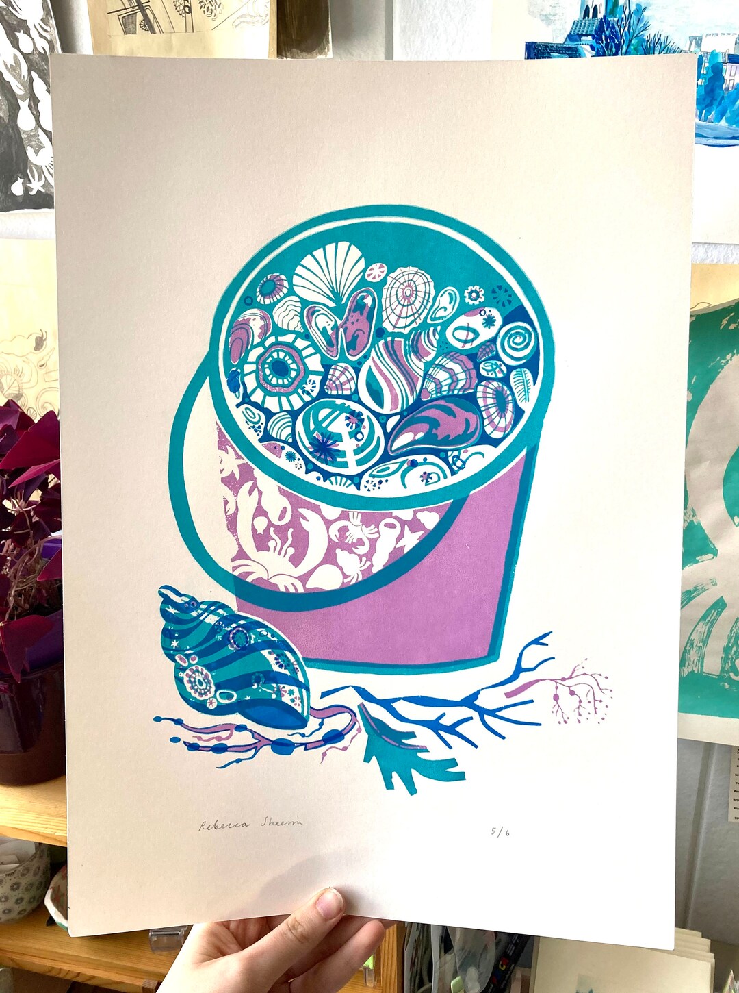 Bucket Screenprint - Etsy