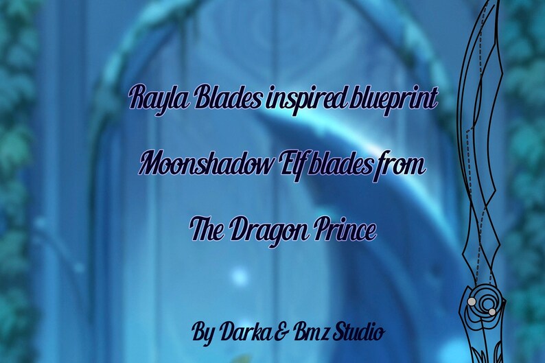 Moonshadow Elves Blade Template. the Dragon Prince. - Etsy