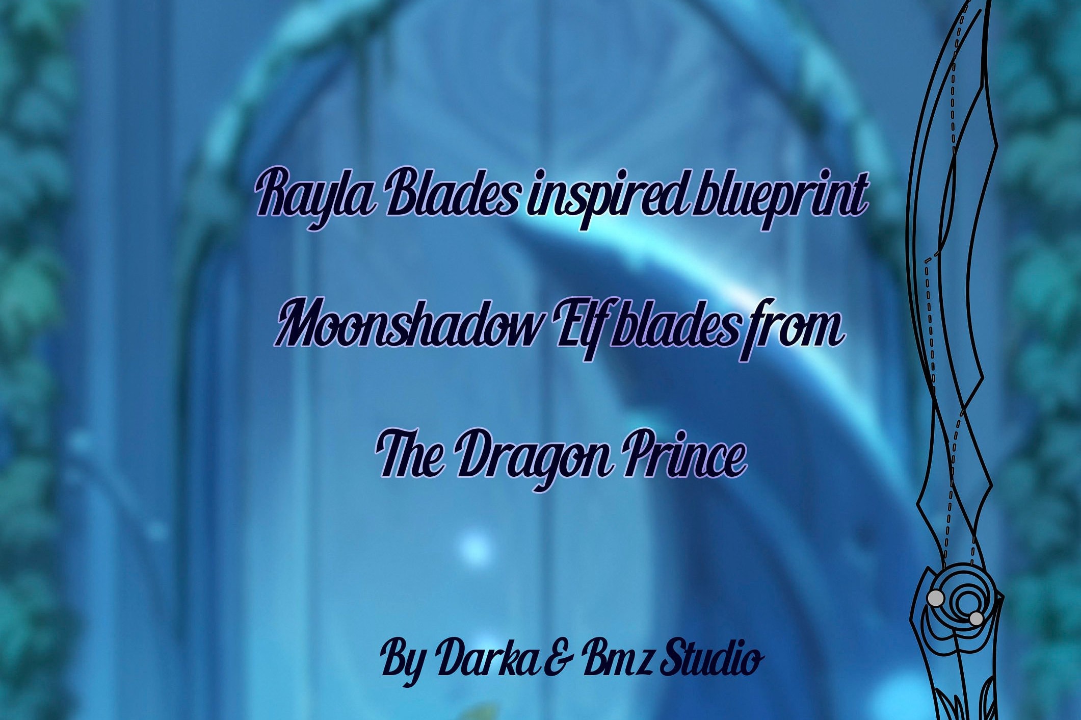 Moonshadow Elves Blade Template. the Dragon Prince. - Etsy
