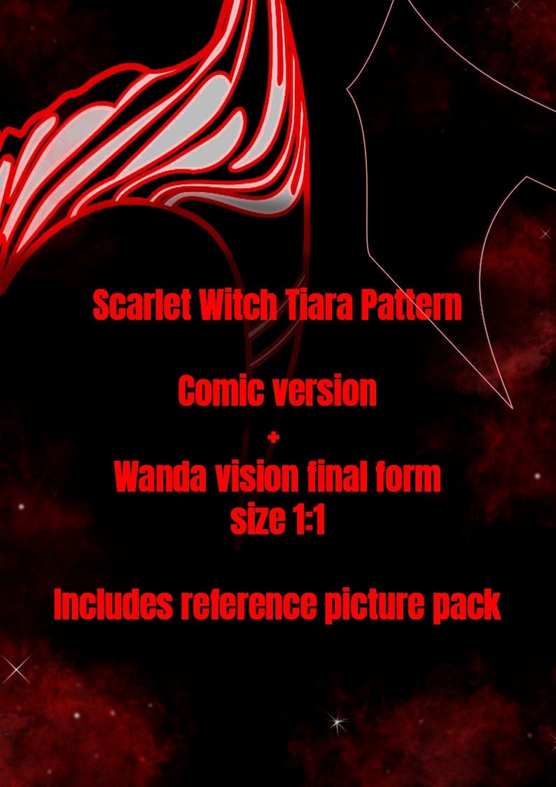 Scarlet Witch Tiara Pattern - Etsy
