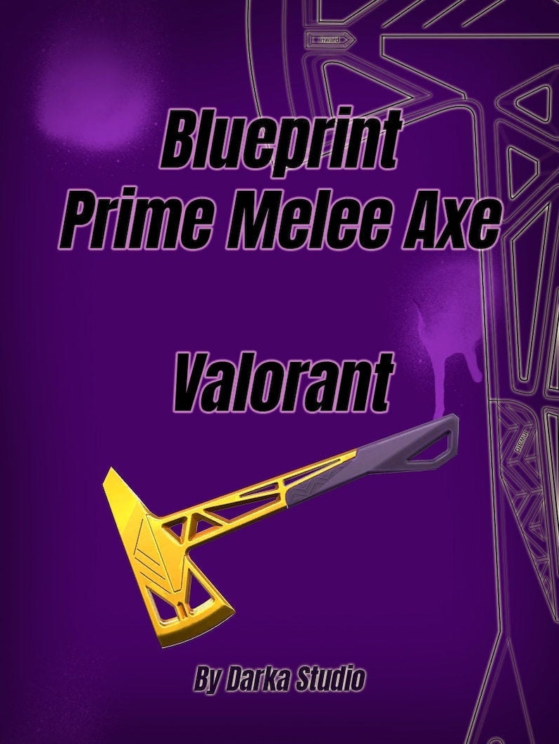 Valorant Melee Axe Blueprint - Etsy