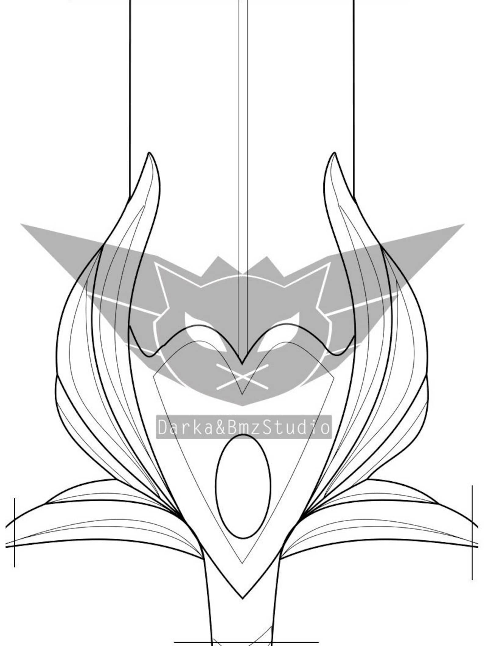 She-ra Sword Blueprint Pattern - Etsy