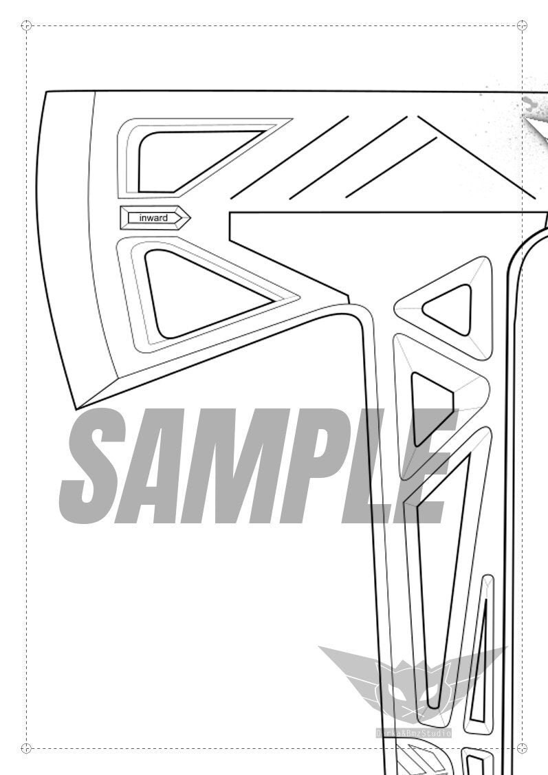Valorant Melee Axe Blueprint - Etsy