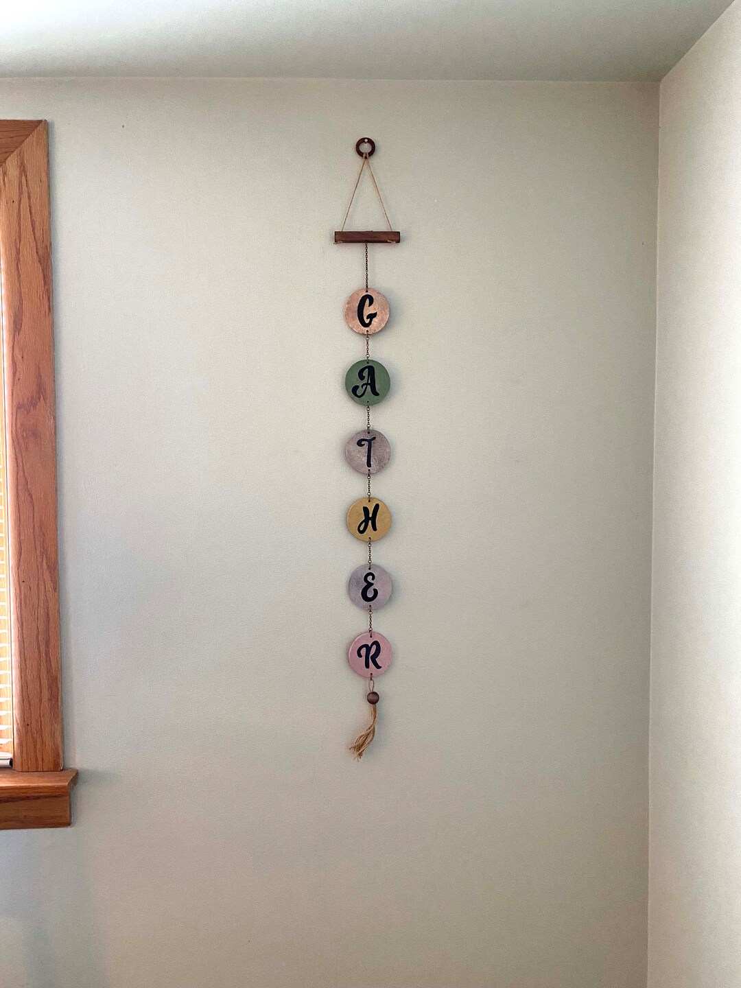 Wooden Vertical Gather Sign, Gather Wood Sign, Gather Wall Art Sign ...