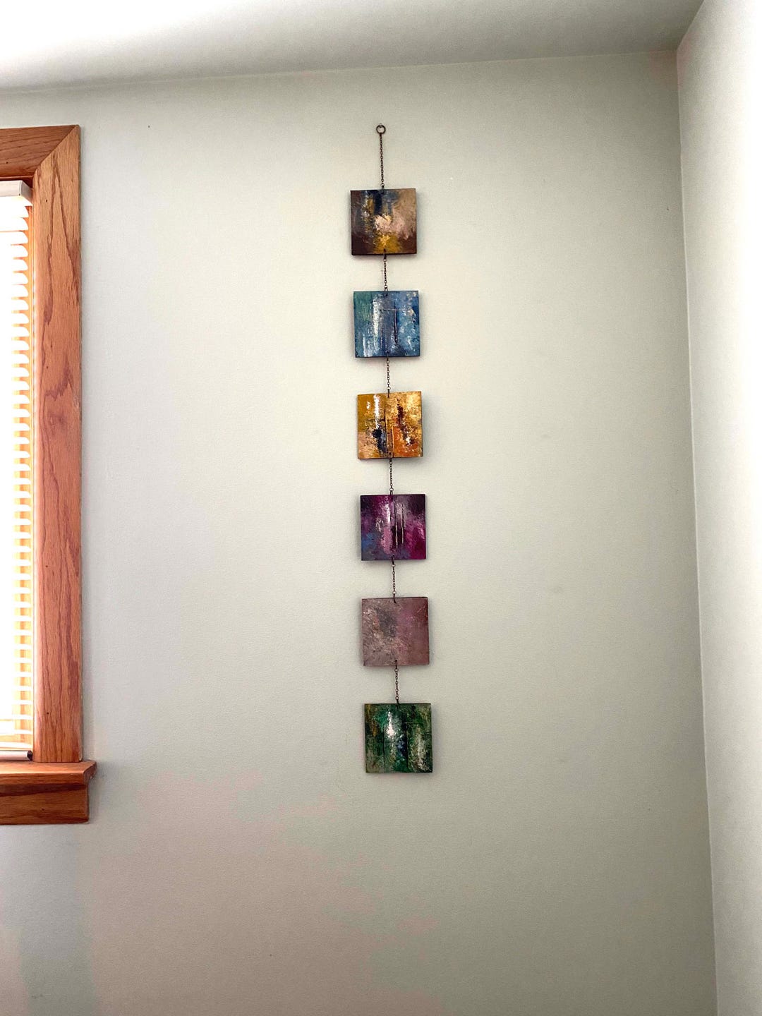 Vertically Hanging Original Abstract Wall Art, Modern Abstract Wall Art ...