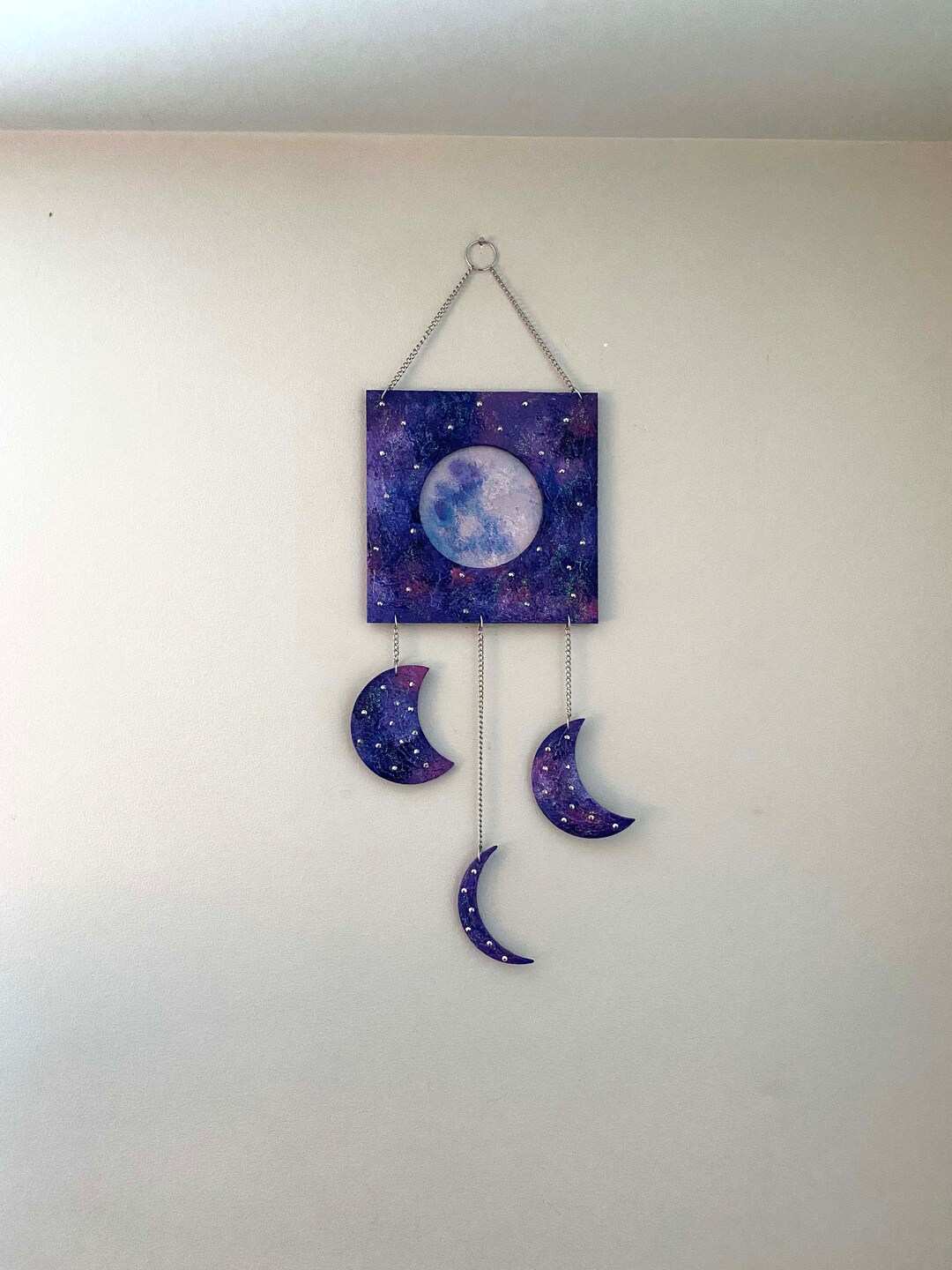 Hanging Moon Phase Art Wooden Moon Phases Art Moon Phases - Etsy
