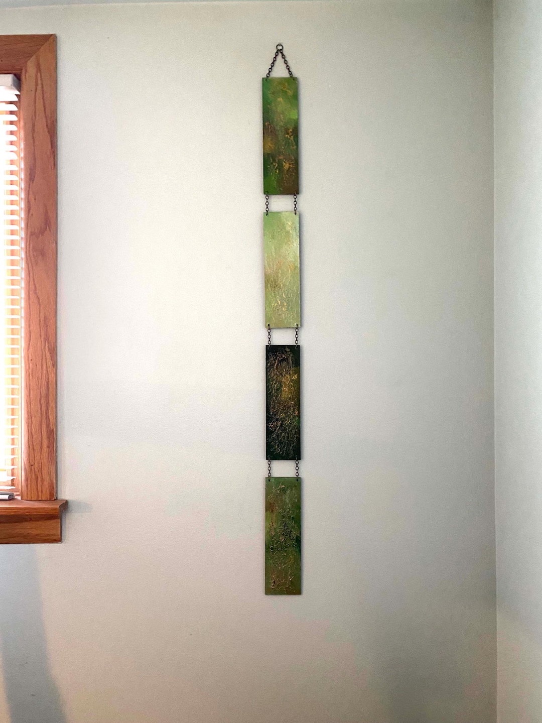Vertical Hanging Original Abstract Wall Art, Contemporary Wall Art ...