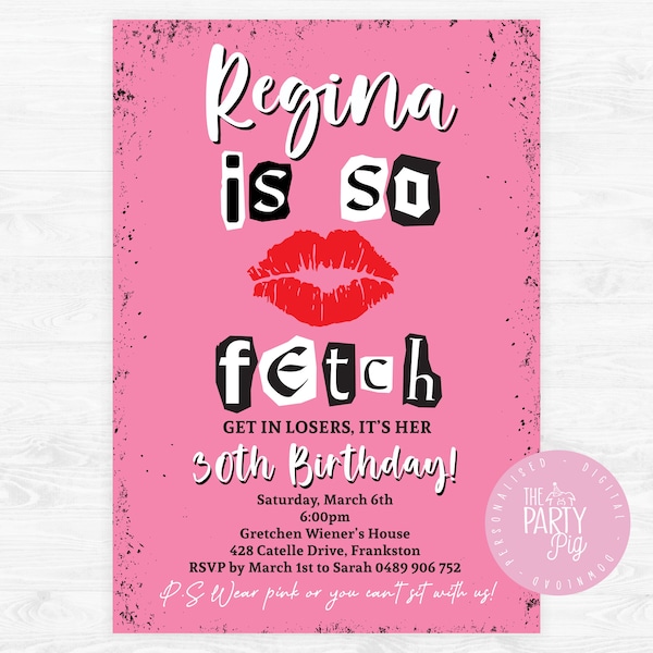 Mean Girls Invitation - Etsy