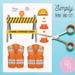 Printable Elf Construction Site/construction Printable Prop, Christmas ...