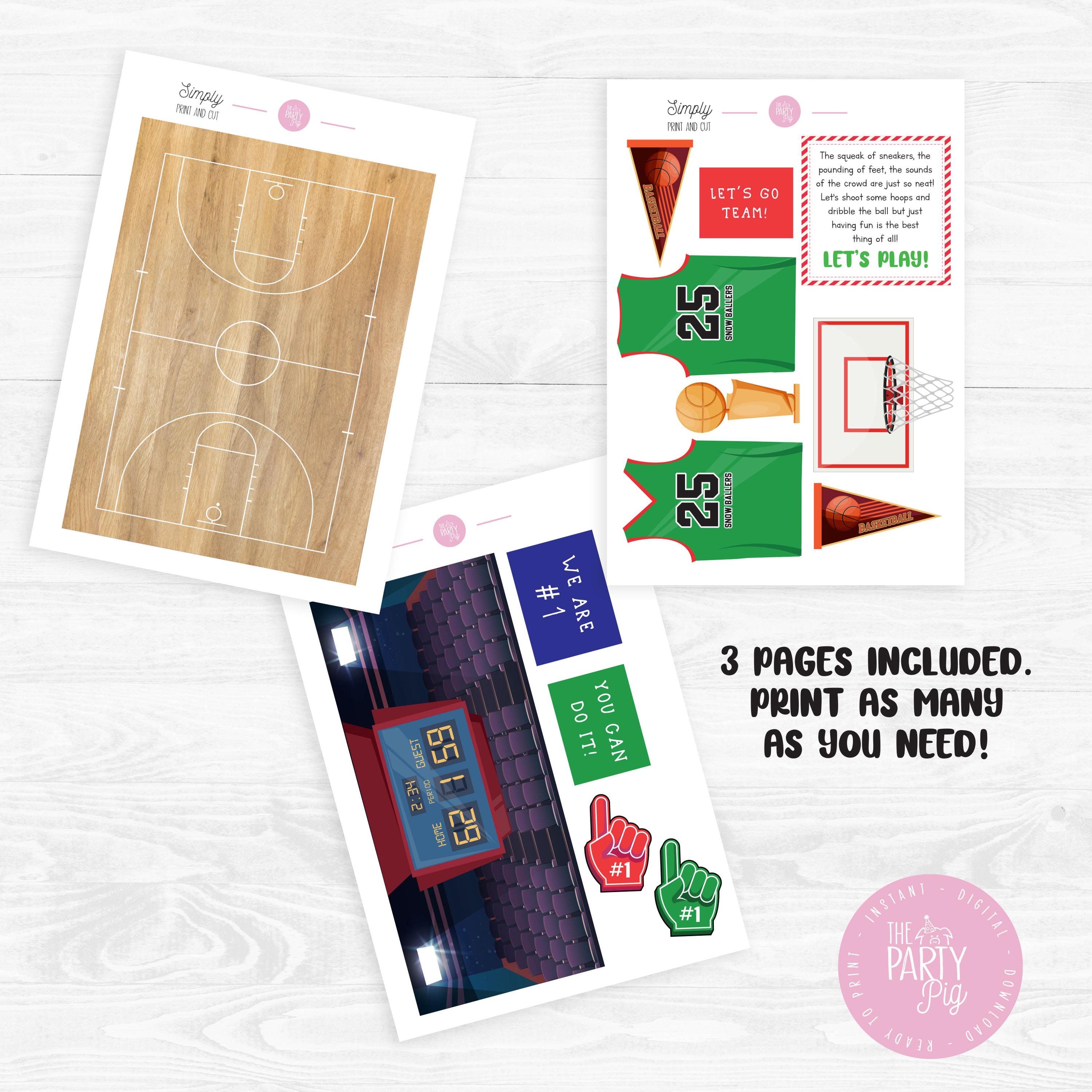 Printable Elf Basketball / Elf Basketball Stadium, Christmas Elf ...