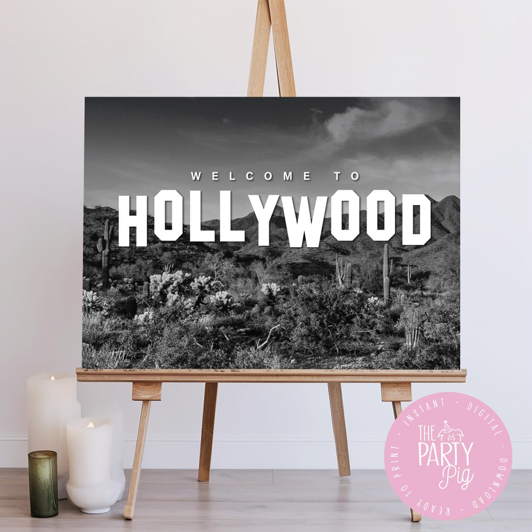 Hollywood Welcome Sign, Hollywood Welcome Sign, Hollywood Welcome ...