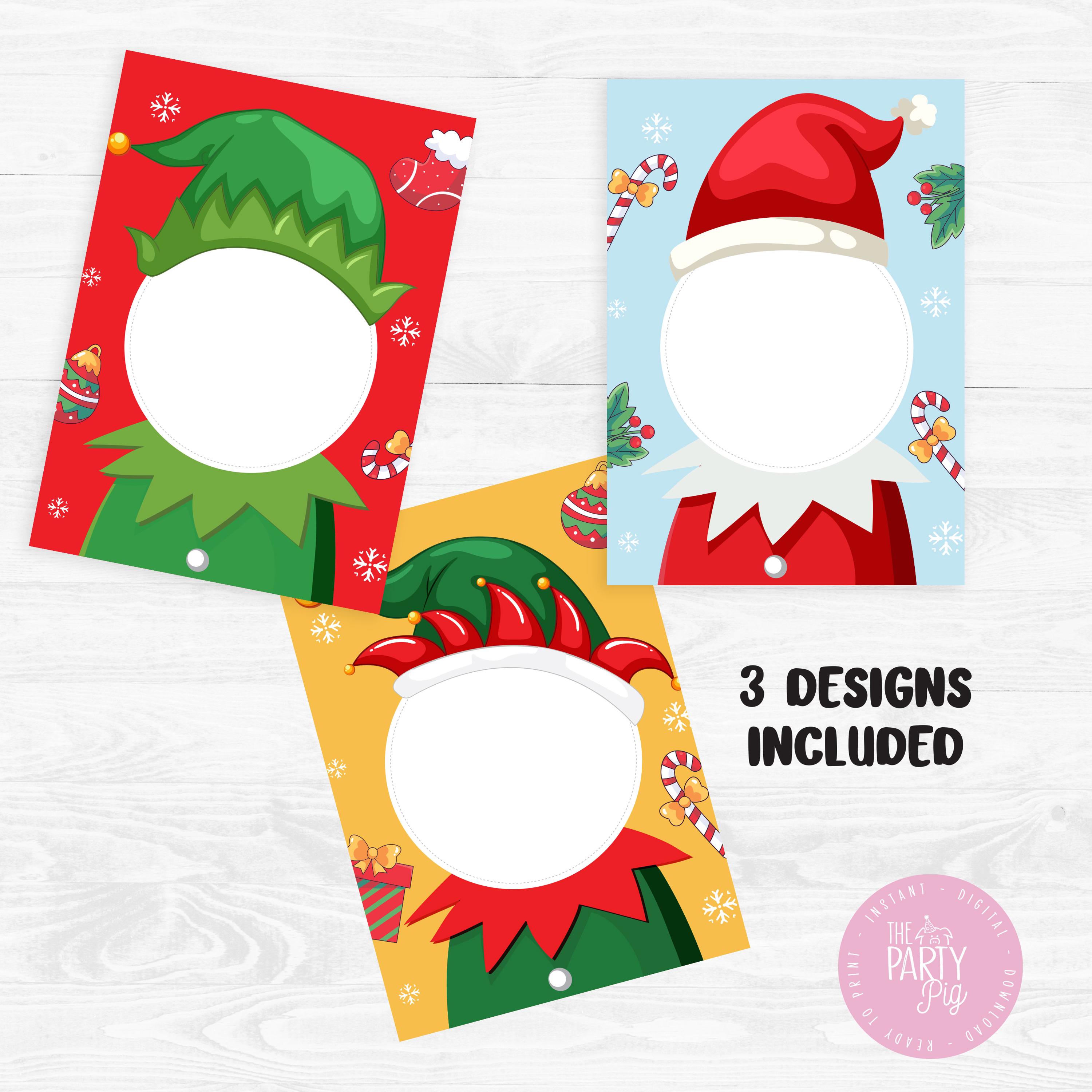 Printable Elf Let's Take an Elfie Printable Prop, Elfie Selfie Print ...
