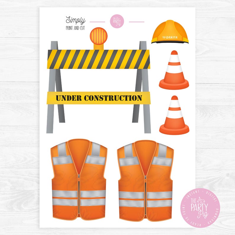 Printable Elf Construction Site/construction Printable Prop, Christmas ...
