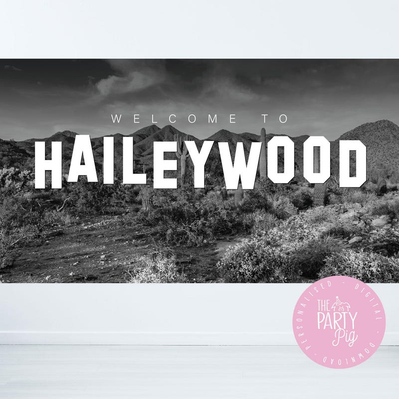 Hollywood Backdrop - Etsy