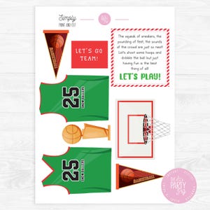 Printable Elf Basketball / Elf Basketball Stadium, Christmas Elf ...