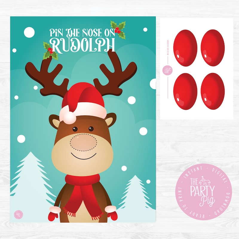 Reindeer Pin - Etsy
