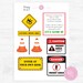 Printable Elf Construction Site/construction Printable Prop, Christmas ...