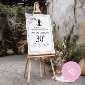 Welcome Sign Society Papers Poster Party DIY Digital Party Printable ...