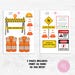 Printable Elf Construction Site/construction Printable Prop, Christmas ...