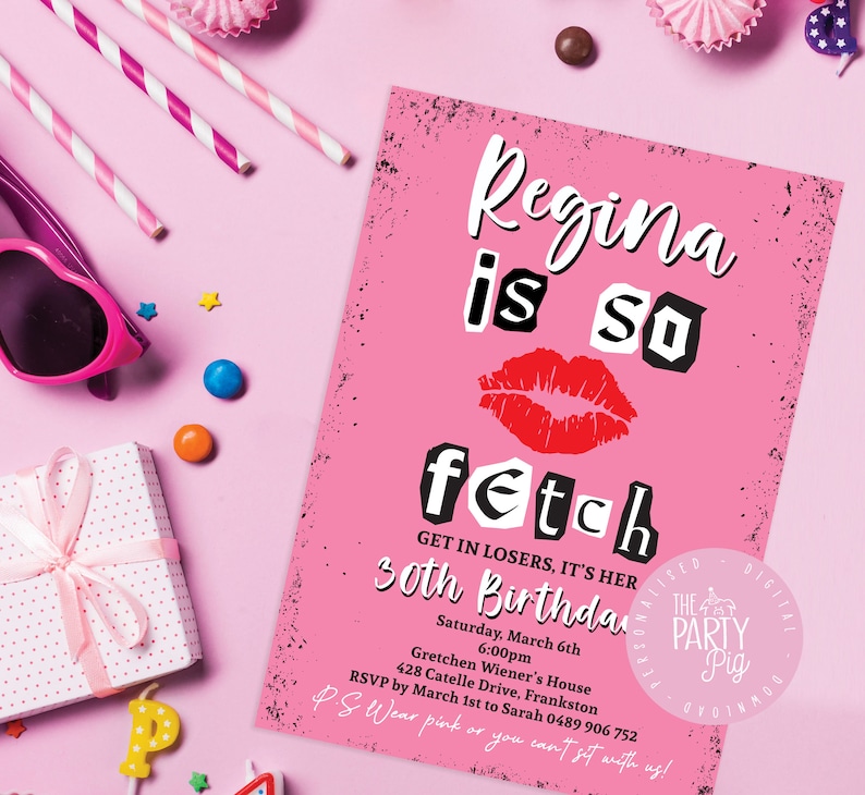 Mean Girls Invitation Burn Book Digital Download Custom Invite - Etsy
