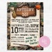 Redneck Hunting Hillbilly Party Invitation, Redneck Birthday Invite ...